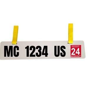 Custom Registration Number & Sticker Plate for Inflatable Boat or ...
