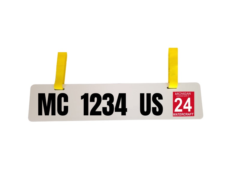 Custom Registration Number & Sticker Plate for Inflatable Boat or ...