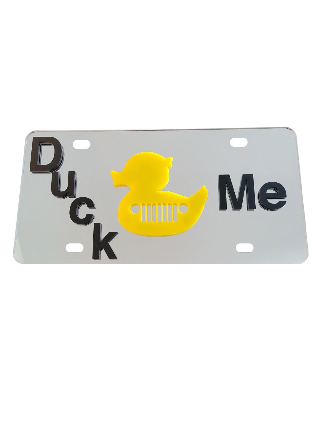 Jeep duck Me License Plate Laser Cut Acrylic - Etsy