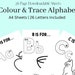 Kids Colour & Trace Printable Sheets | 26 Letters Included | Alphabet ...