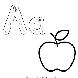Kids Colour & Trace Printable Sheets | 26 Letters Included | Alphabet ...