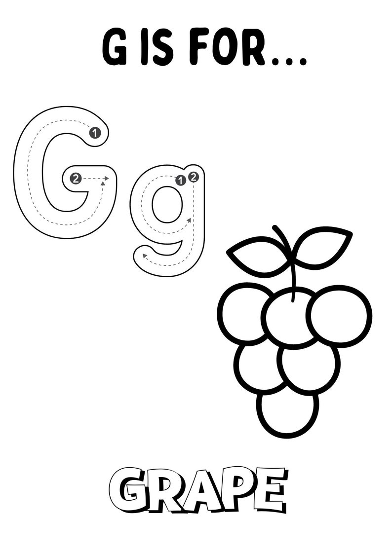 Kids Colour & Trace Printable Sheets | 26 Letters Included | Alphabet ...