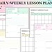 Daily & Weekly Lesson Plans , Digital, 14 Pages, Bundle Pack - Etsy