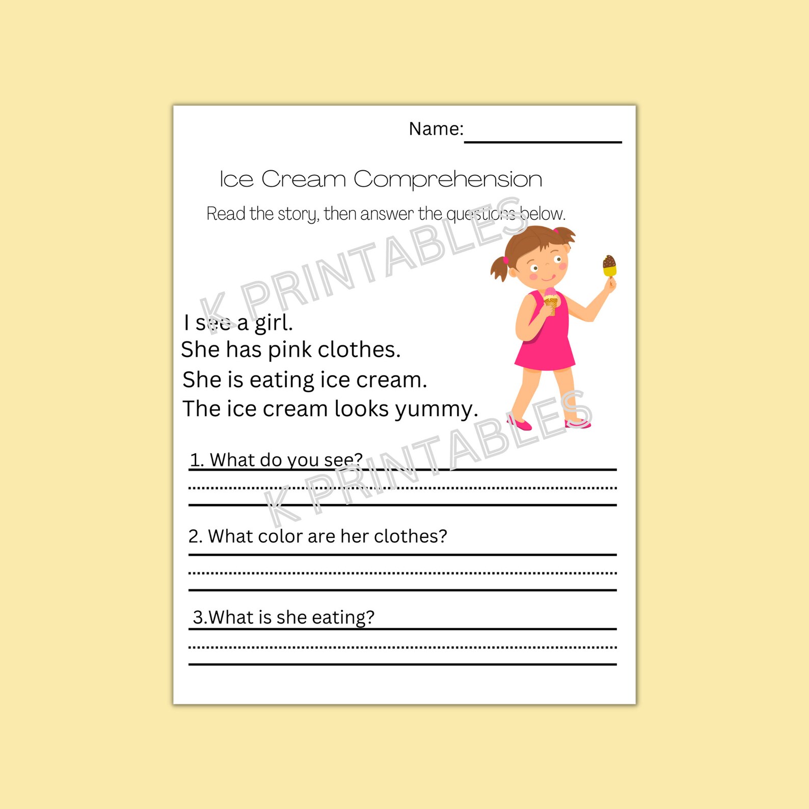 30 Fun Reading Comprehension at Home Kindergarten Worksheets, Pdf ...