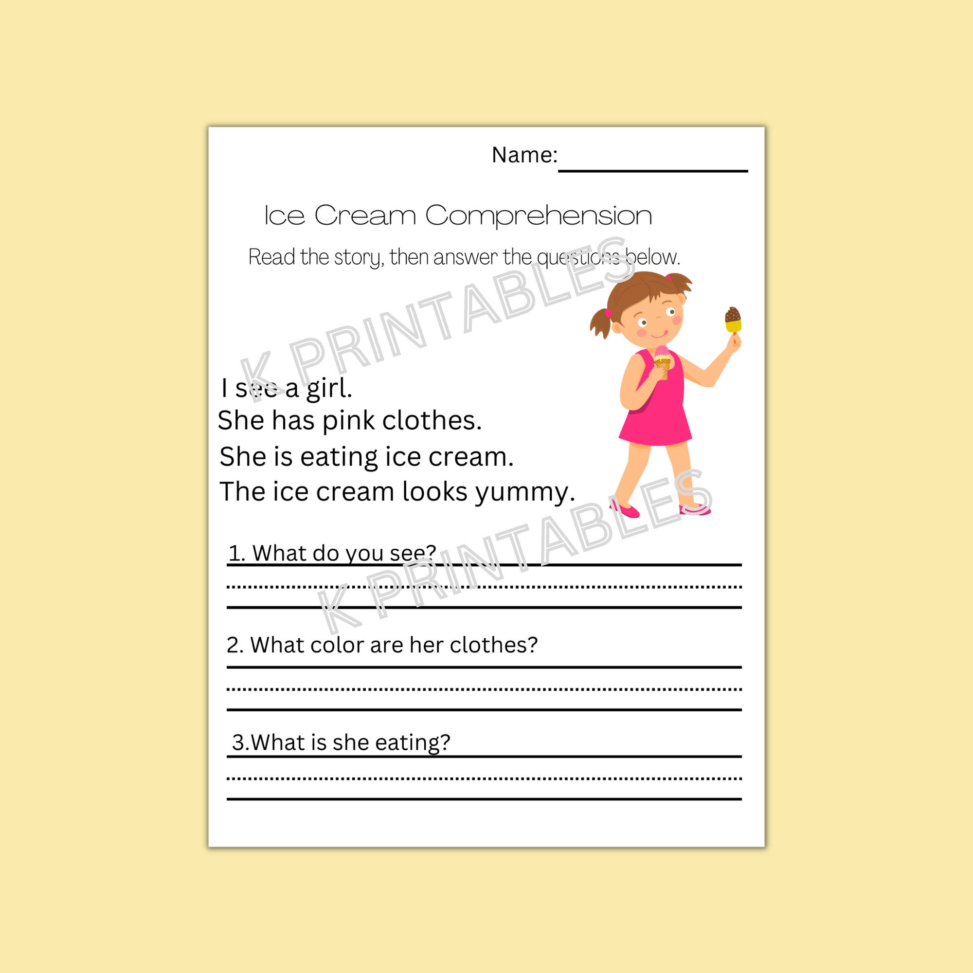 30 Fun Reading Comprehension at Home Kindergarten Worksheets, Pdf ...