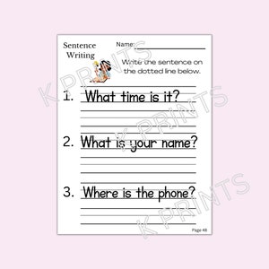 60 Summer Fun Kindergarten Worksheets, Math, Reading, Writing, Rhyming ...