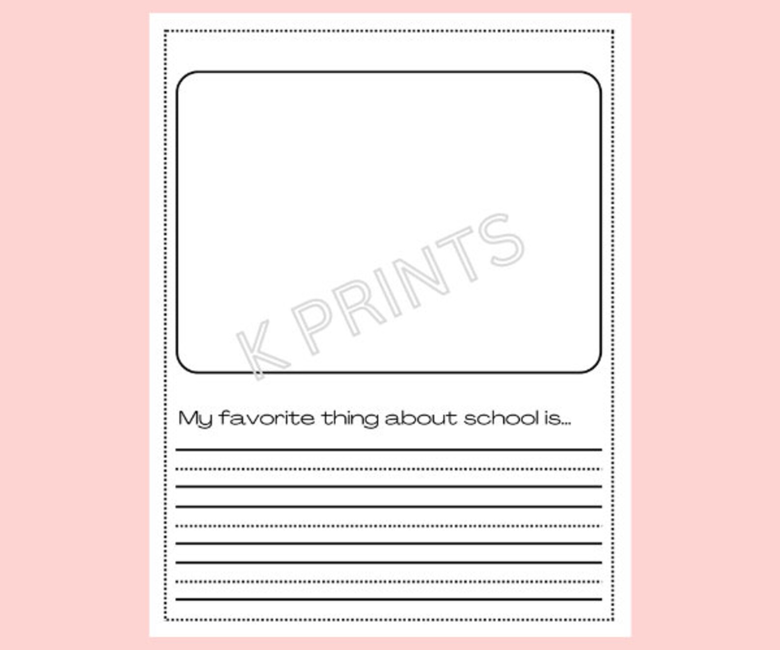 All About Me Writing Prompts, Worksheets, Activity, Pdf. , Instant ...