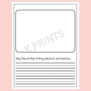All About Me Writing Prompts, Worksheets, Activity, Pdf. , Instant ...
