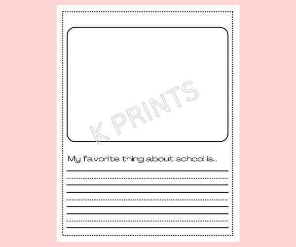 All About Me Writing Prompts, Worksheets, Activity, Pdf. , Instant ...