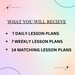 Daily & Weekly Lesson Plans , Digital, 14 Pages, Bundle Pack - Etsy
