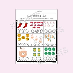 60 Summer Fun Kindergarten Worksheets, Math, Reading, Writing, Rhyming ...