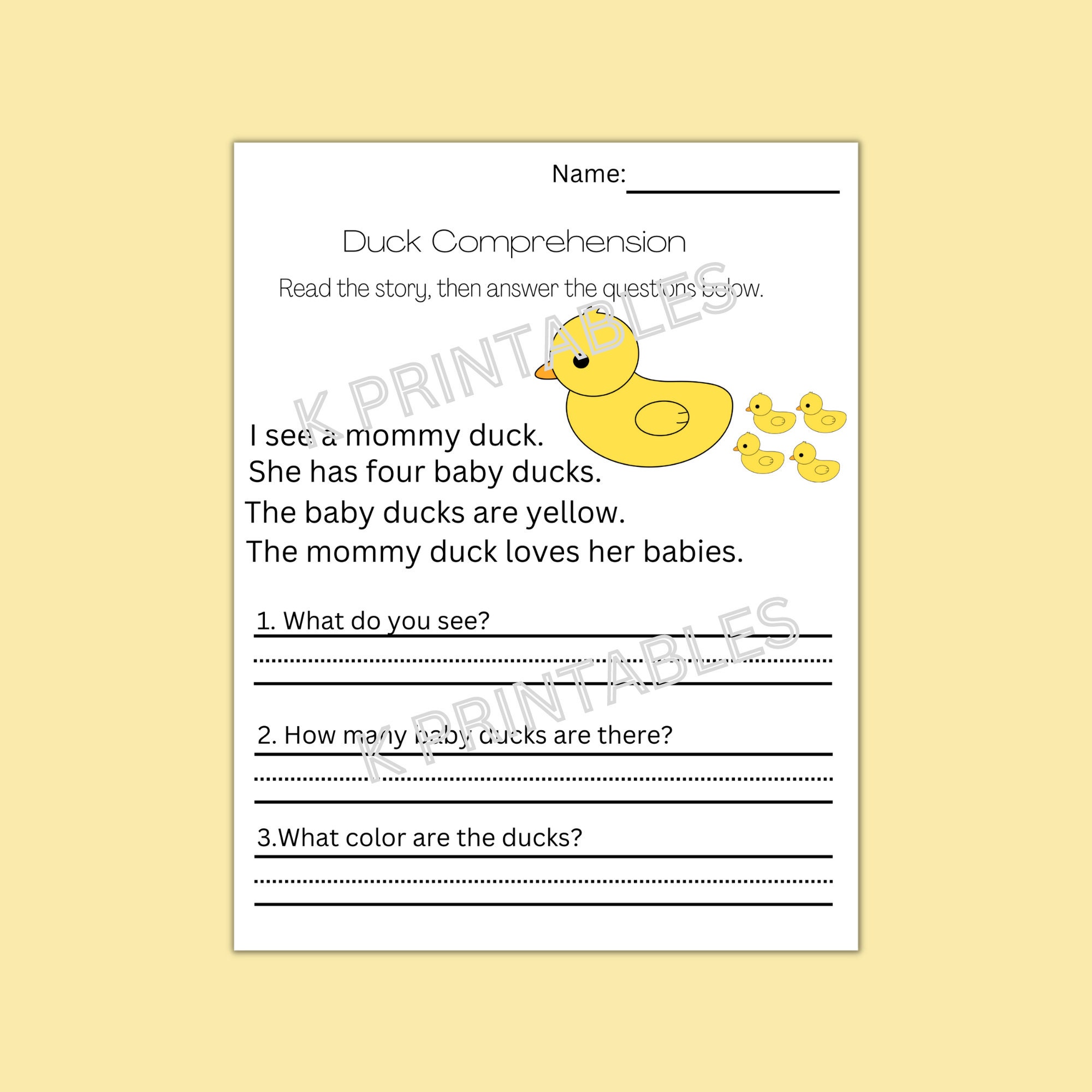30 Fun Reading Comprehension at Home Kindergarten Worksheets, Pdf ...