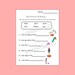 Sentence Building Worksheets for Kindergarten, Pdf, Instant Download ...