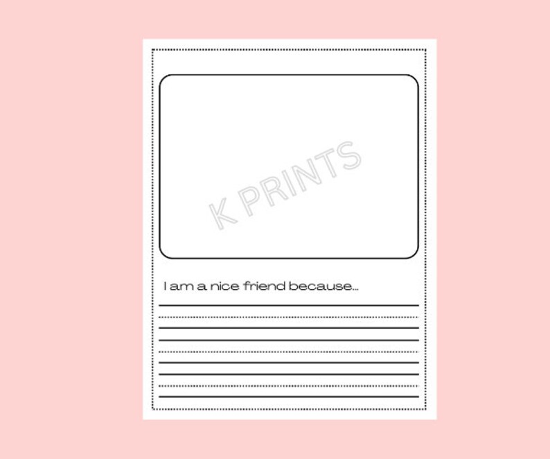 All About Me Writing Prompts, Worksheets, Activity, Pdf. , Instant ...