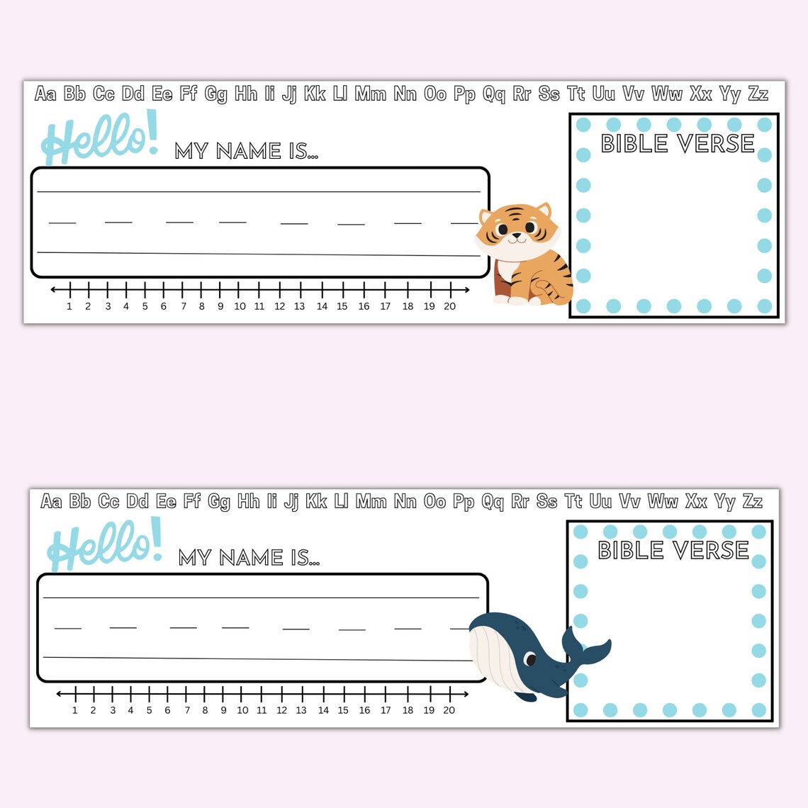 Animal Name Tags, Desk Name Tags, Student Name Tags, Elementary Name ...