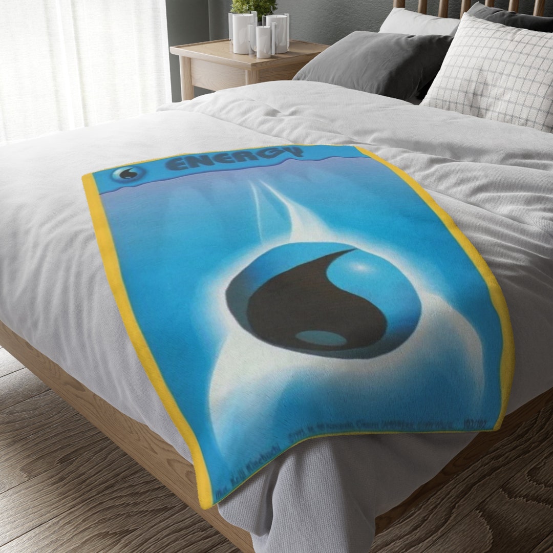 Water Energy Pokemon Card Pokeblanket Two sided Print Etsy water-energy-pokemon-card-pokeblanket-two-sided-print-etsy
