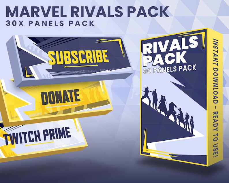 Rivals Panel Pack - 30X Marvel Rivals Inspired Twitch Panels - Etsy