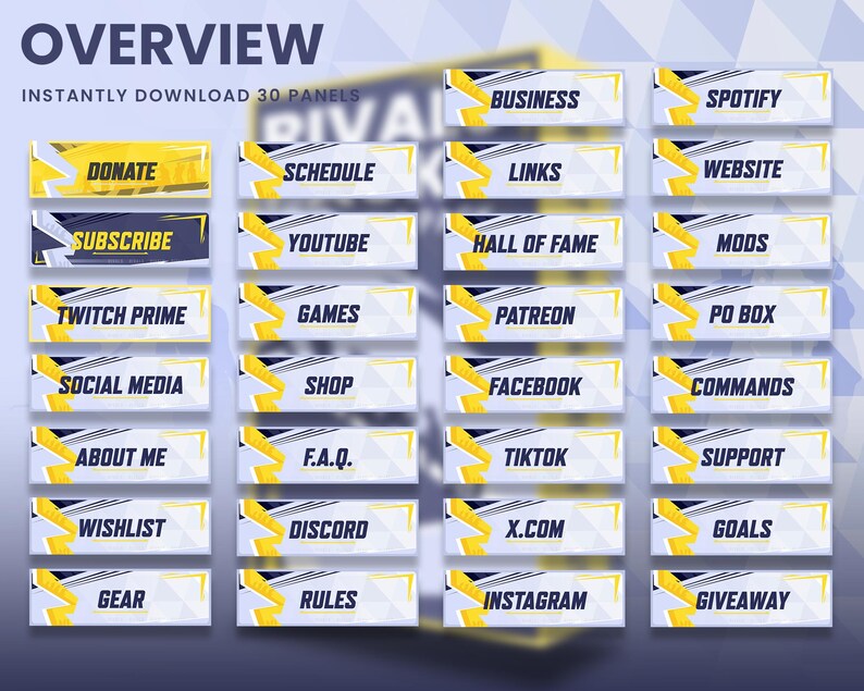 Rivals Panel Pack - 30X Marvel Rivals Inspired Twitch Panels - Etsy