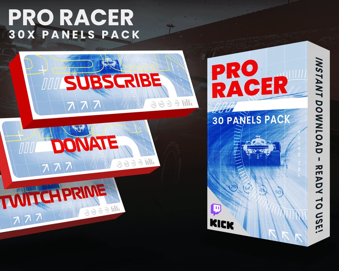 Pro Racer Panel Pack - 30X Stylish Race Inspired Panels - for Your ...
