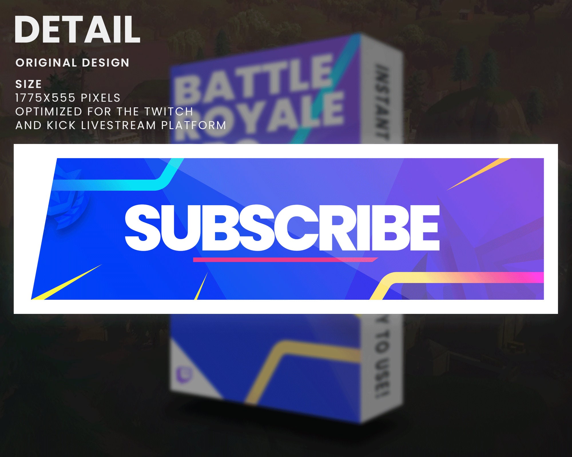 Battle Royale Pro Panel Pack - 30X Battle Royale Game Inspired Twitch ...
