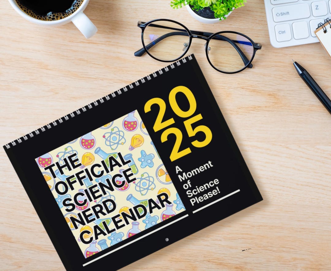 2025 Science Nerd Funny Wall Calendars, Biology Teacher 12 Month ...