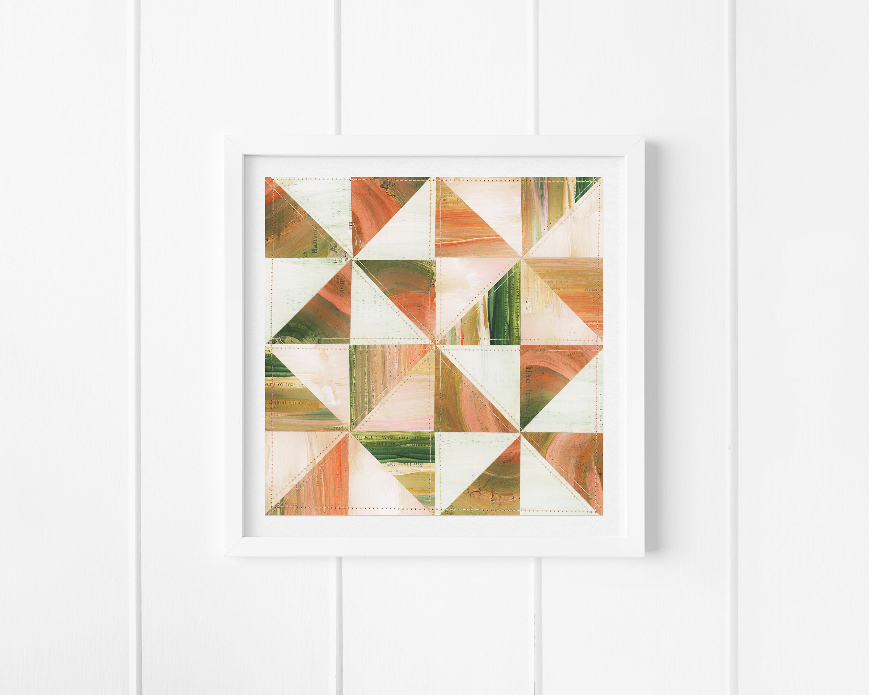 Pinwheel Triangle Quilt Block Print 8x8 6x6 Giclée Print - Etsy