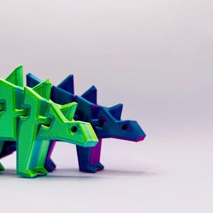 Adorable Flexi Stegosaurus - Articulated Flexible Dinosaur Gift Fidget ...