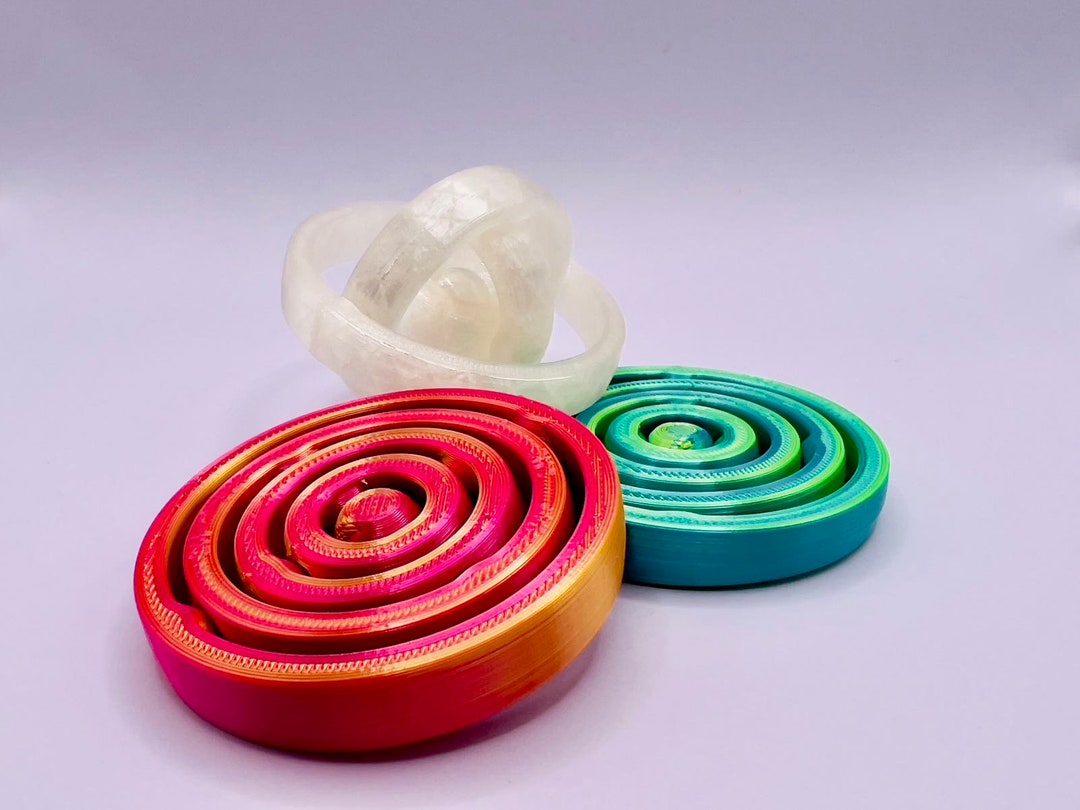 Round Air Spinner Fidget Toy 3D Printed Gift Calming Sensory Toy - Etsy