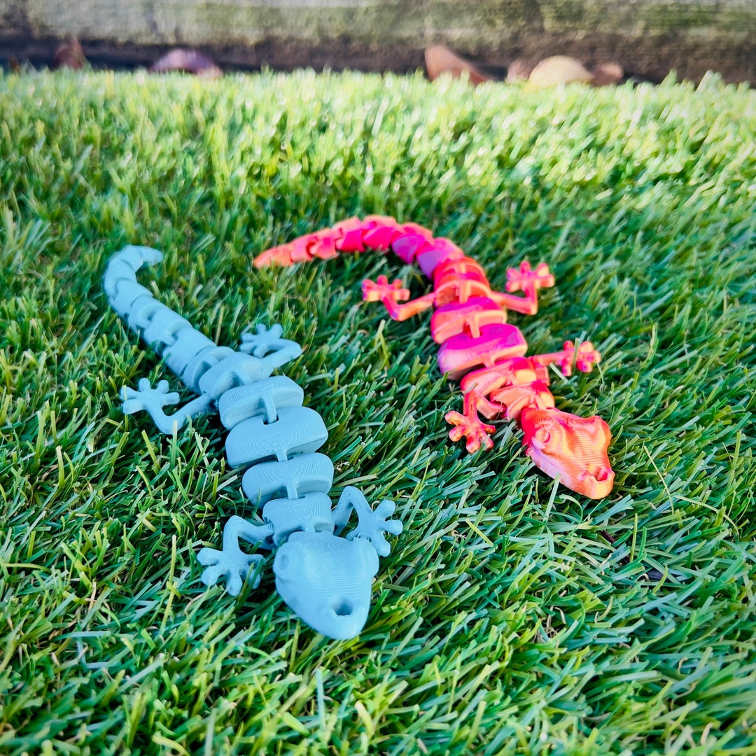 Cute Flexi Lizard - Cat Toy - Articulated 3D Printed Flexible Animal ...