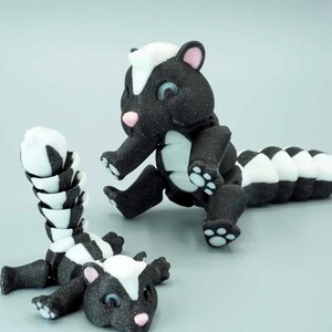 Articulated Skunk - Cute 3D Printed Skunk – Fidget Toy - Stress Anxiety ...