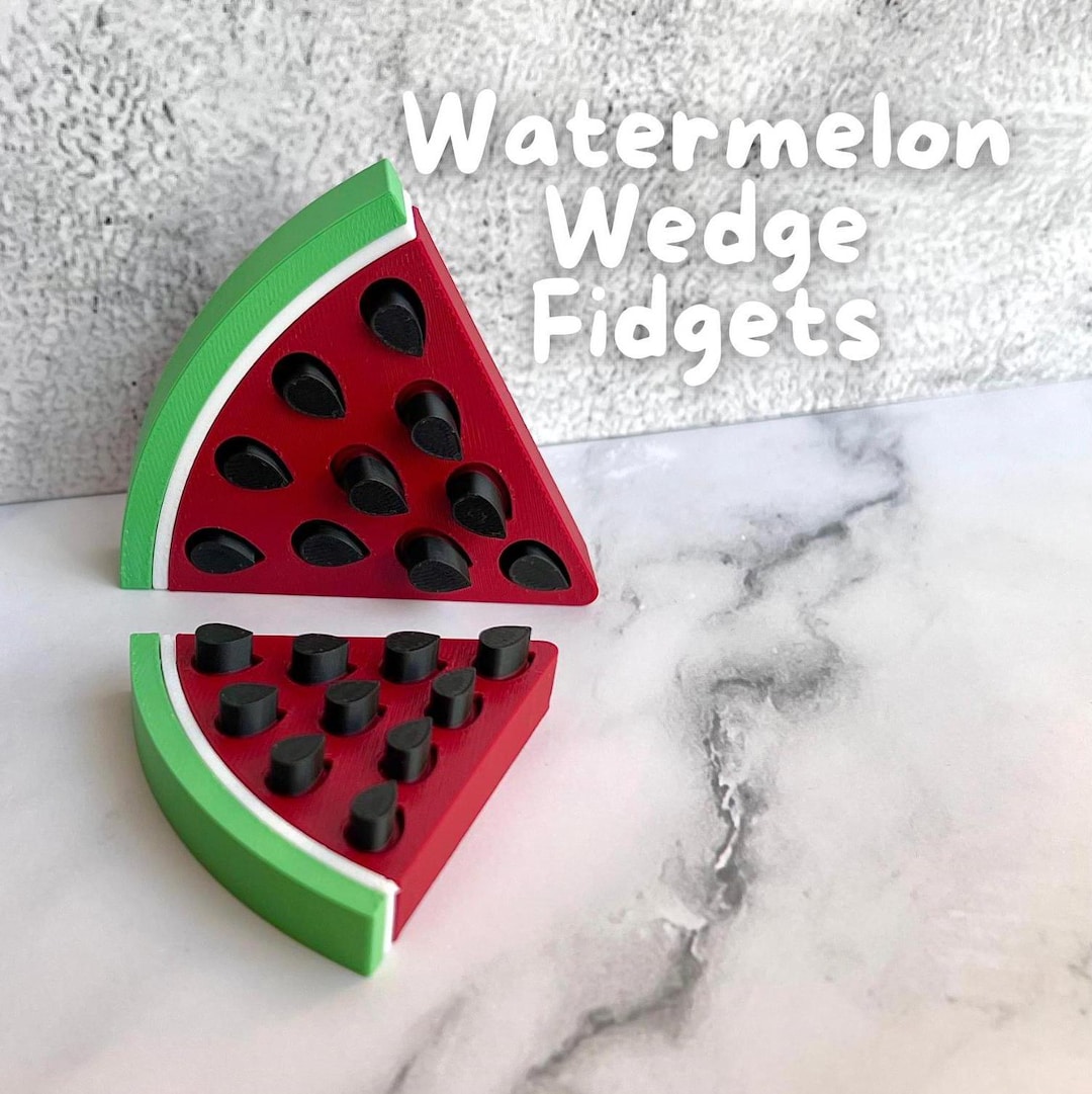 3D Printed Watermelon Fidget Toy | Sensory Fruit Toy in 2 Sizes ...