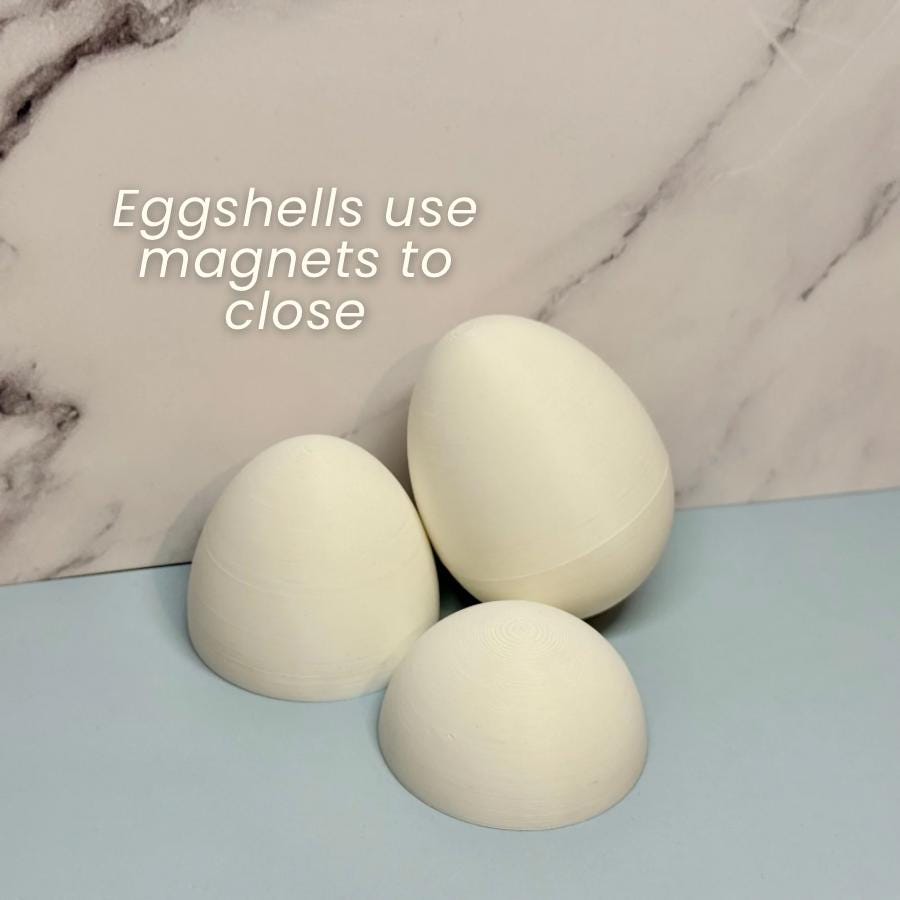 Fidget Fabric Fried Egg | 3D Printed Sensory Toy | Flexible Mesh Egg ...