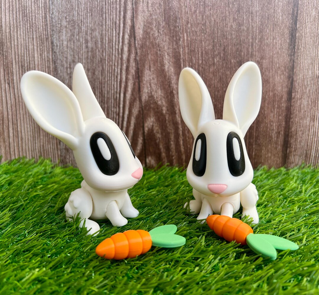 Blob Bunny – Cute 3D Printed Bunny Fidget Toy – Desk Toy – Easter Gift ...