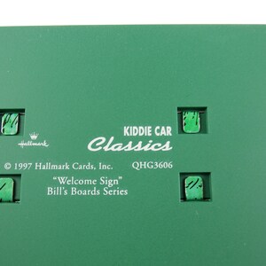 Limited Edition Hallmark Kiddie Car Classics 1997 Two-sided Kc's Garage ...
