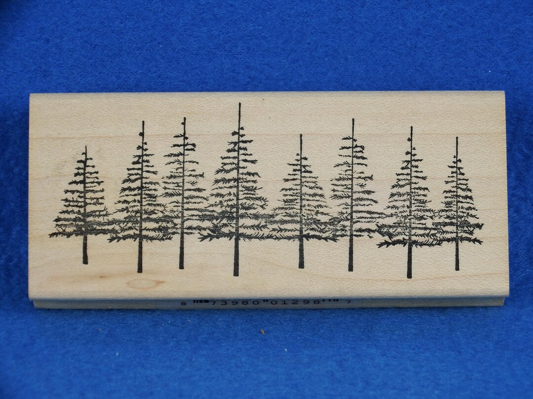 Memory Box Pine Border Rubber Stamp, Card Making, Paper Crafting, COPIC ...