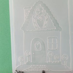 Sizzix Ellison Embossing Folder Gingerbread House, Handmade Christmas ...