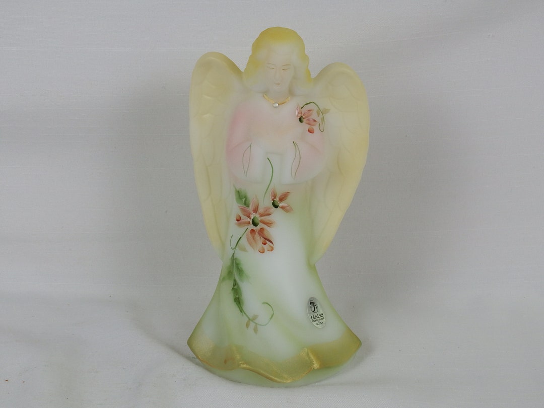 Fenton Art Glass Limited Edition, #924/1000, White Angel, Fenton Angel ...