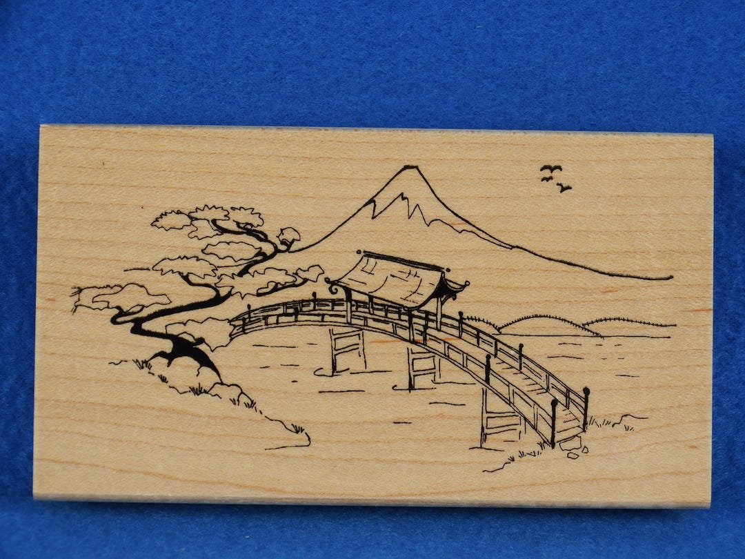 Great Impressions Japanese Arched Bridge With Mt. Fuji in Background ...
