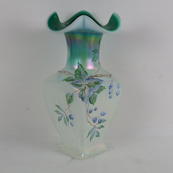 Fenton Green Opalescent Art Glass - Etsy