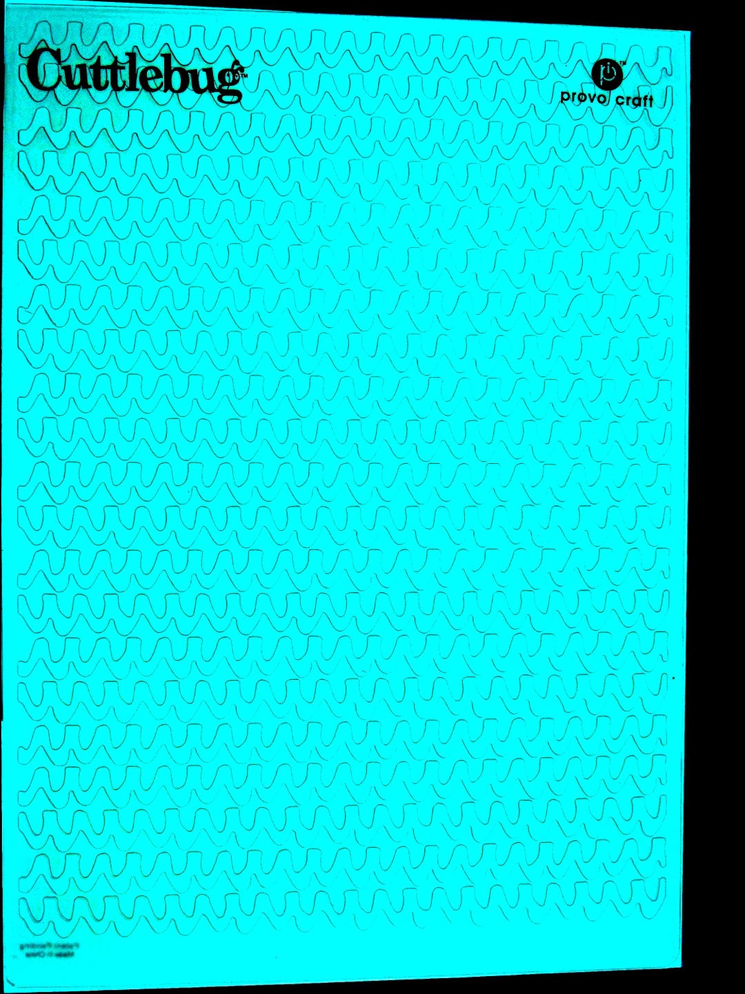 Small Thick Wavy Lines Embossing Folder - Etsy