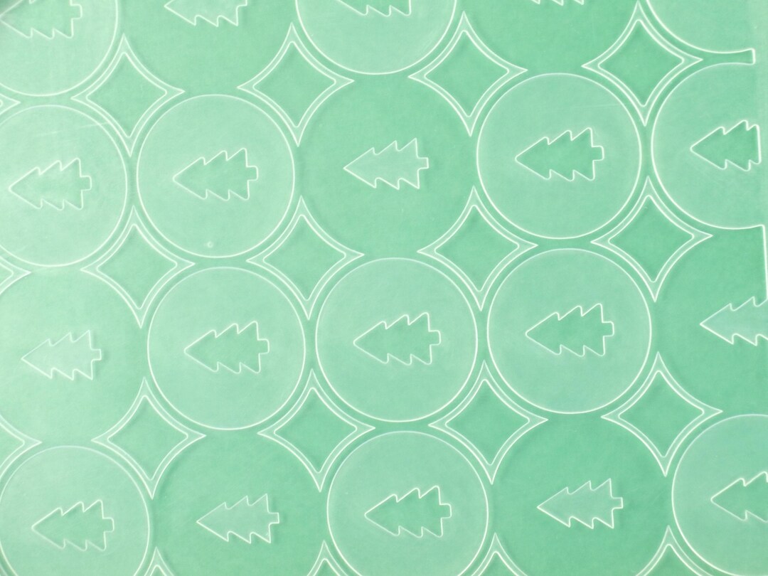 Christmas Evergreen Trees in Circles Embossing Folder Made by Provo ...