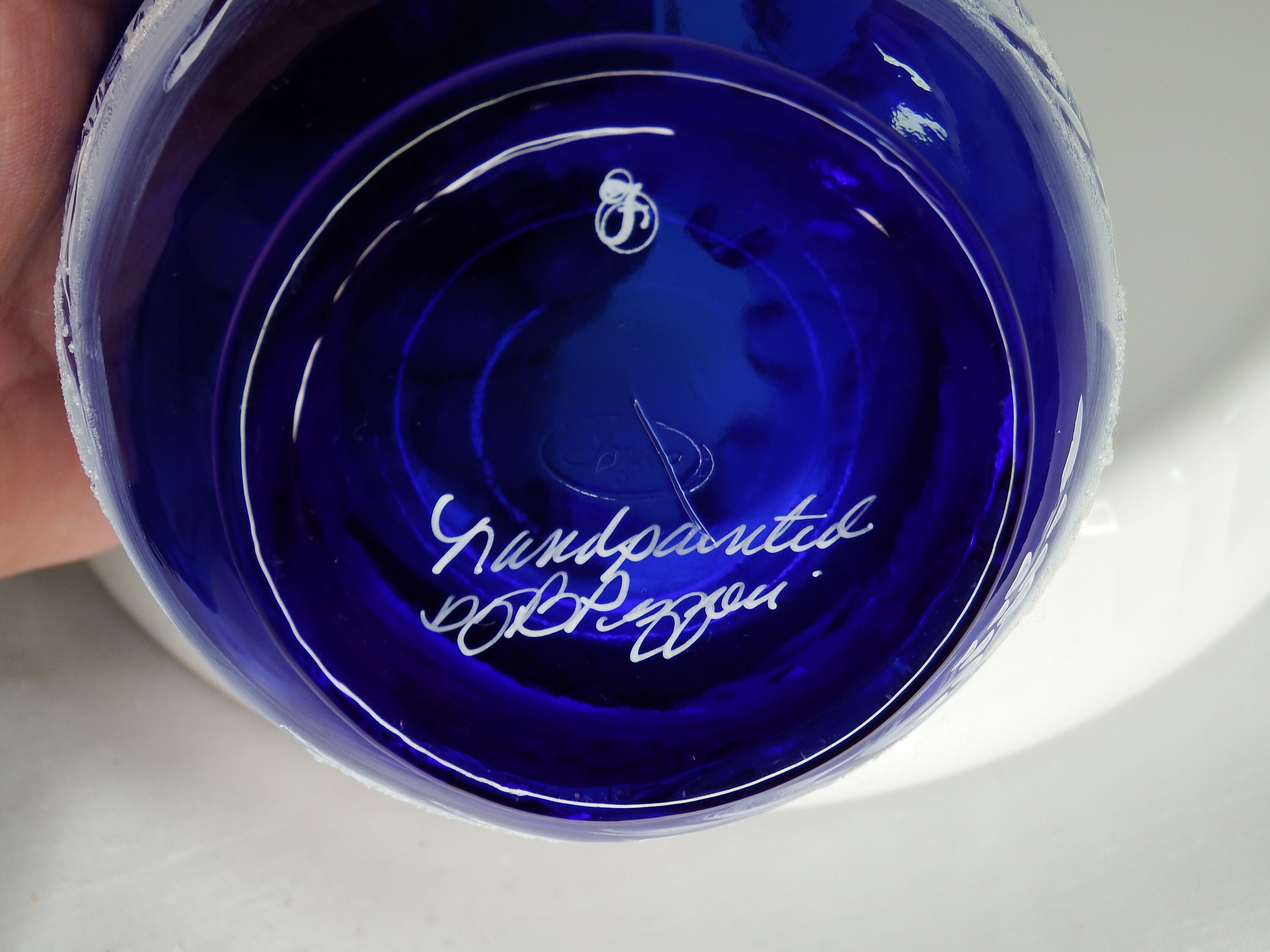 Fenton Art Glass Cobalt Blue Vase With Snow Scene and Mary Gregory-style Painting - Etsy