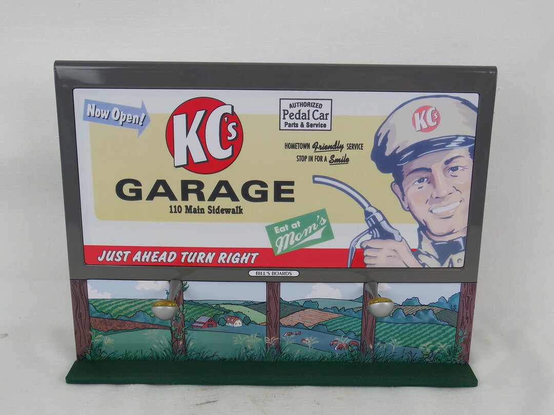 Limited Edition Hallmark Kiddie Car Classics 1997 Two-sided Kc's Garage ...