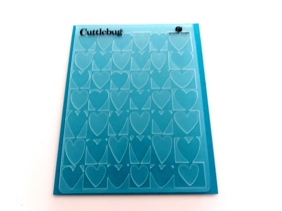 Cuttlebug Rows of Hearts Embossing Folder: Handmade Cards, Paper Crafts ...
