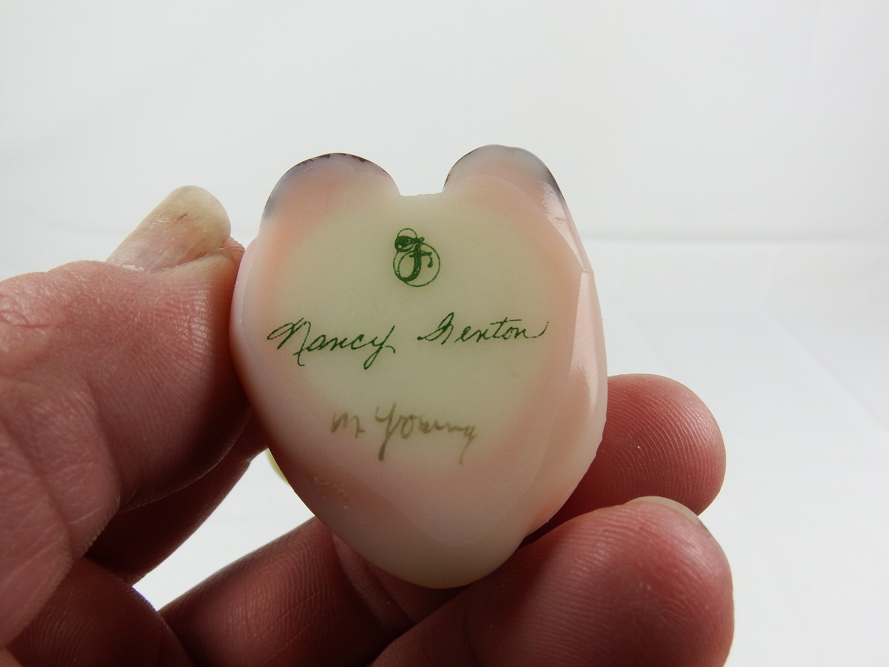 Fenton Art Glass Nancy Fenton Signature Yellow Burmese Mouse - Etsy