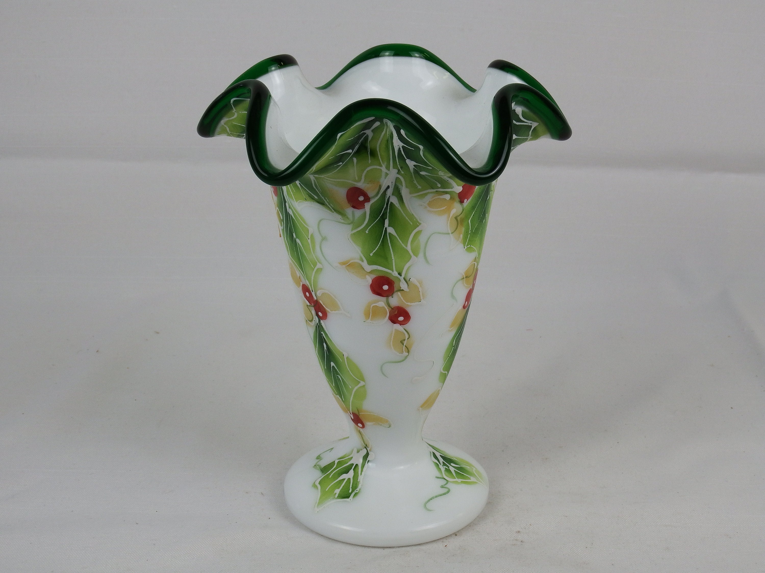 Fenton Art Glass Limited Edition 98/250 George Fenton Signature Milk ...