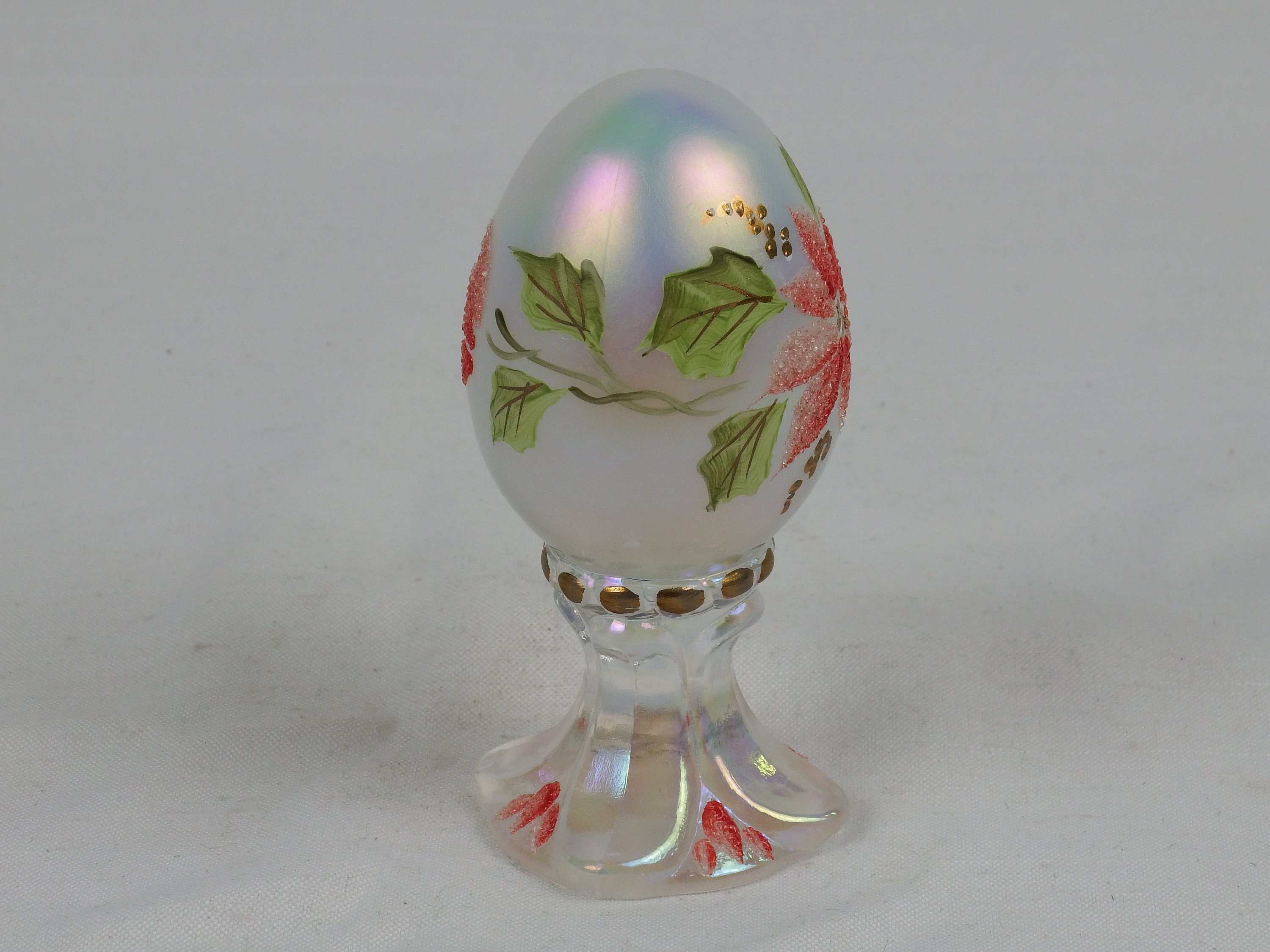 Fenton Art Glass 2001 Limited Edition 888/2500 Iridized White - Etsy