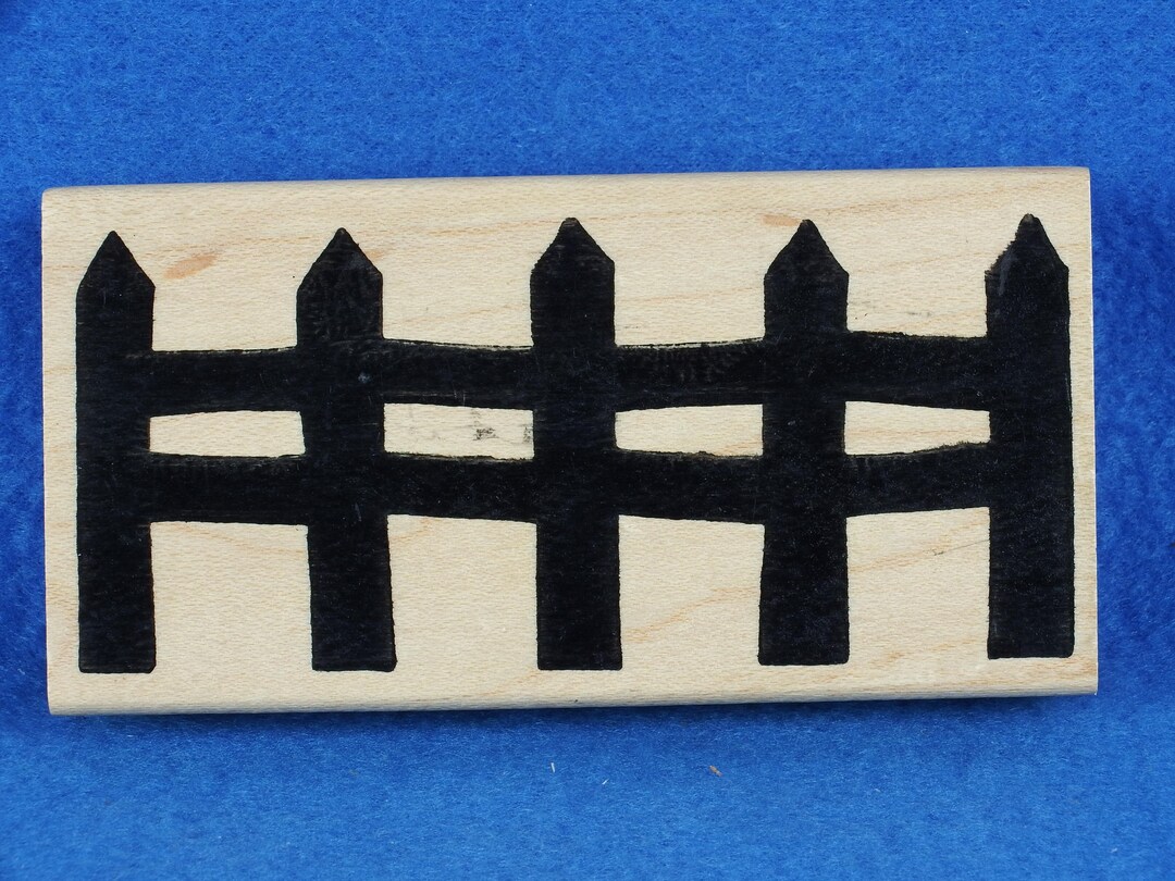 Northwoods Picket Fence Rubber Stamp, Party Invitations, Paper Crafting ...