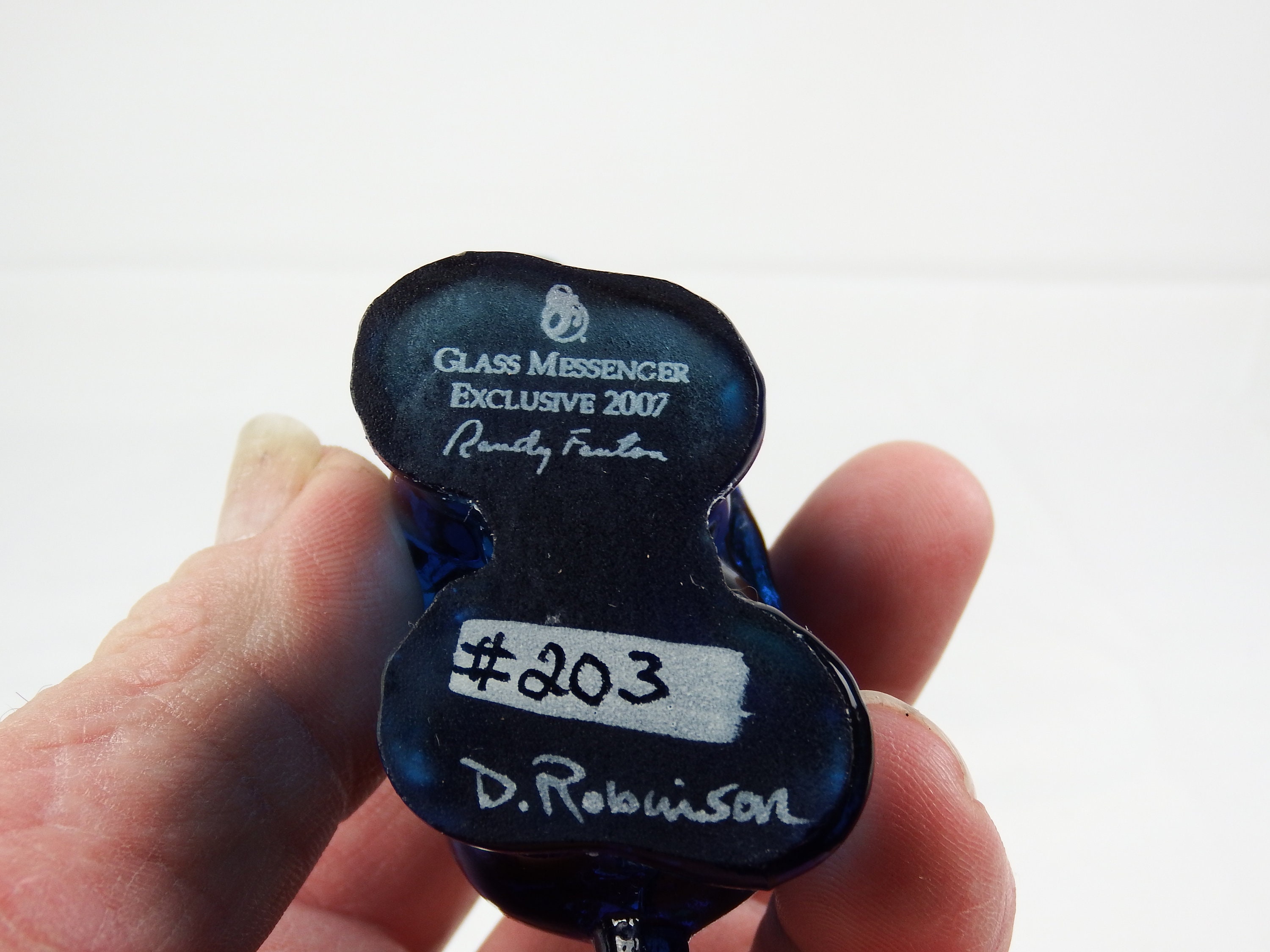 Fenton Art Glass 2007 Glass Messenger Limited Edition 203 Randy Fenton ...