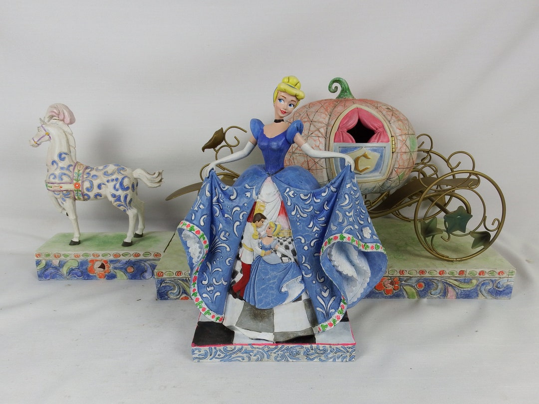 Jim Shore Cinderella Figurine Set, Disney Enchanted Coach Collection - Etsy